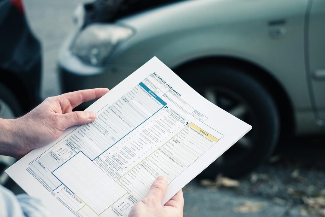 Partes de accidente coche: